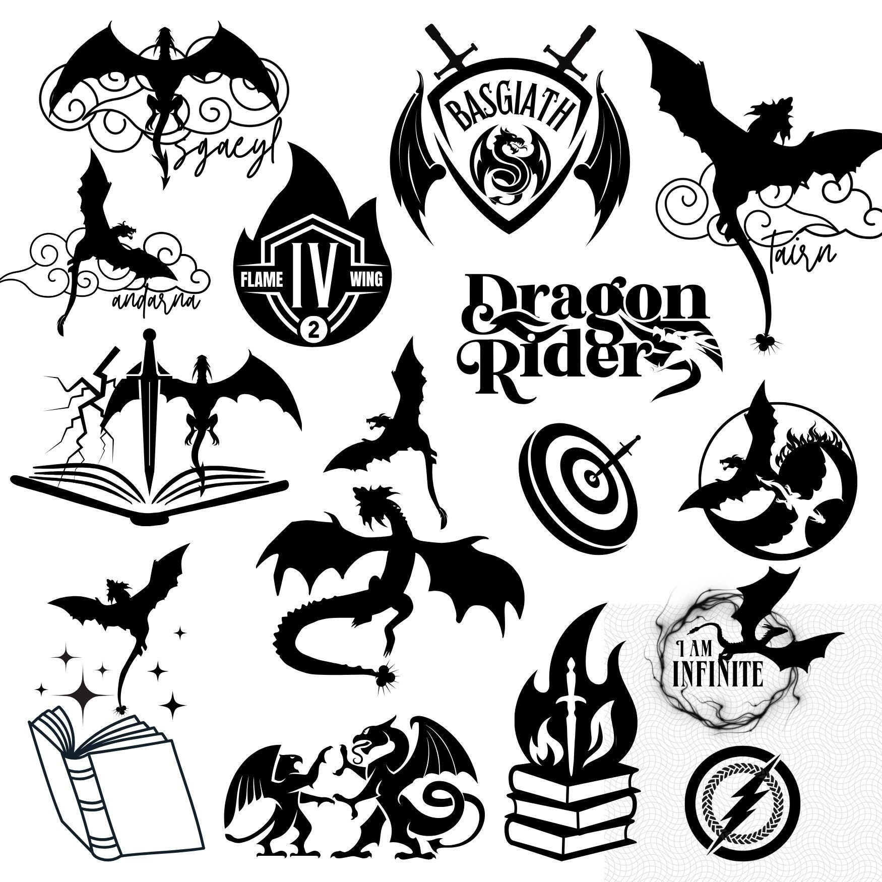 Fourth Wing SVG Bundle Fourth Wing Merch Files for Cricut, Shirts ...