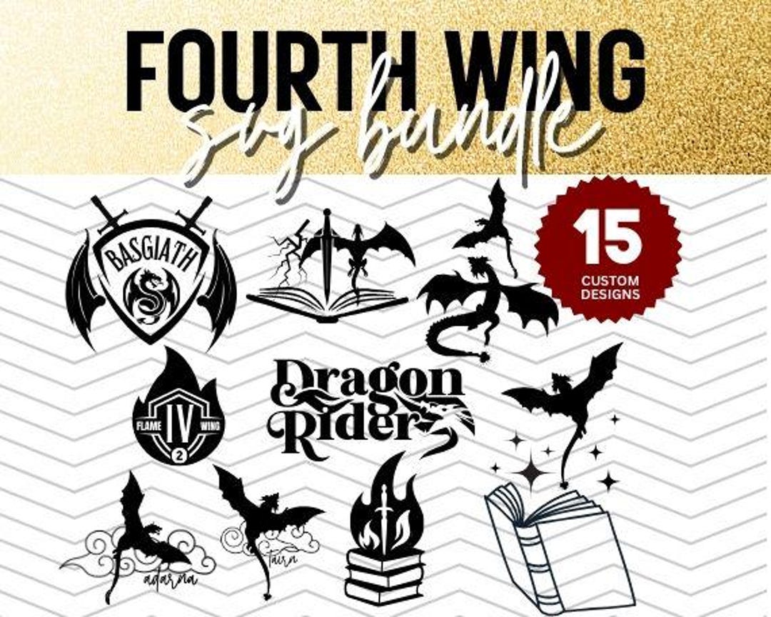 Fourth Wing SVG Bundle Fourth Wing Merch Sublimation Design Files for ...