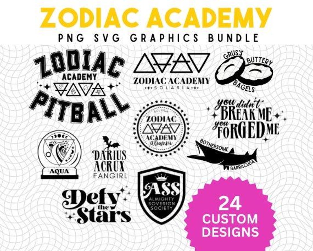 Zodiac Academy SVG Zodiac Academy Merch for Shirts, Stickers, Cricut ...