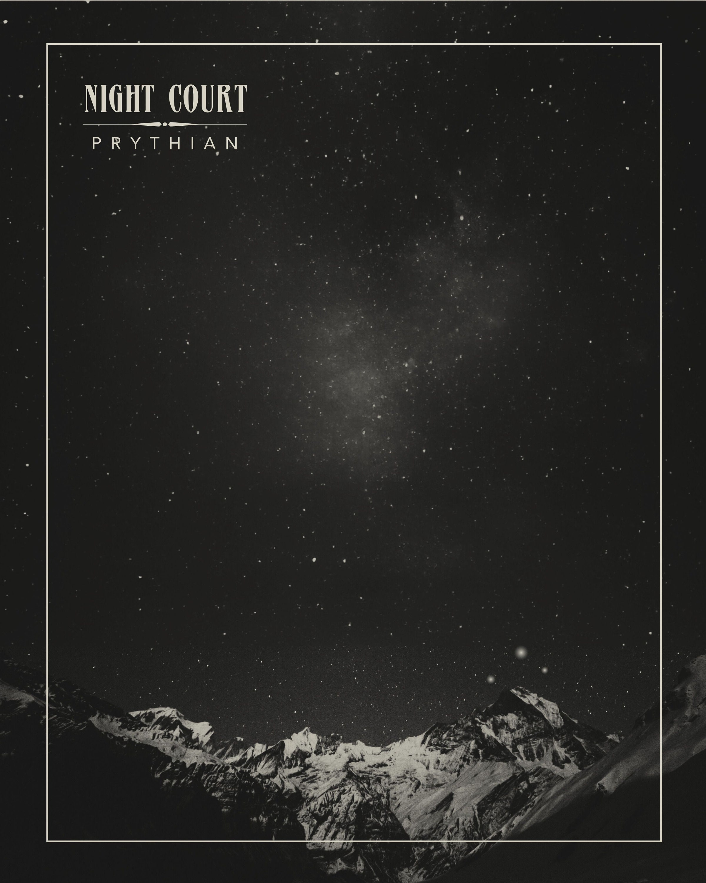 ACOTAR Decor Night Court Digital Print ACOTAR Velaris Decor - Etsy