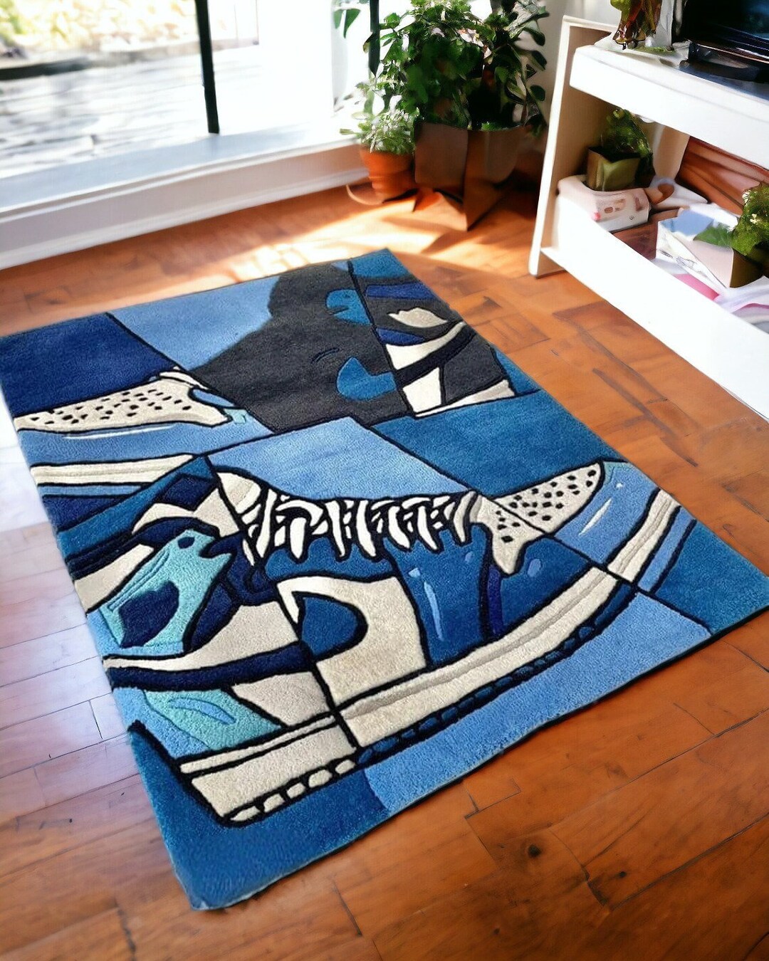 Air Jordan Sneaker Area Rug: Iconic Design for Sneakerhead Spaces ...