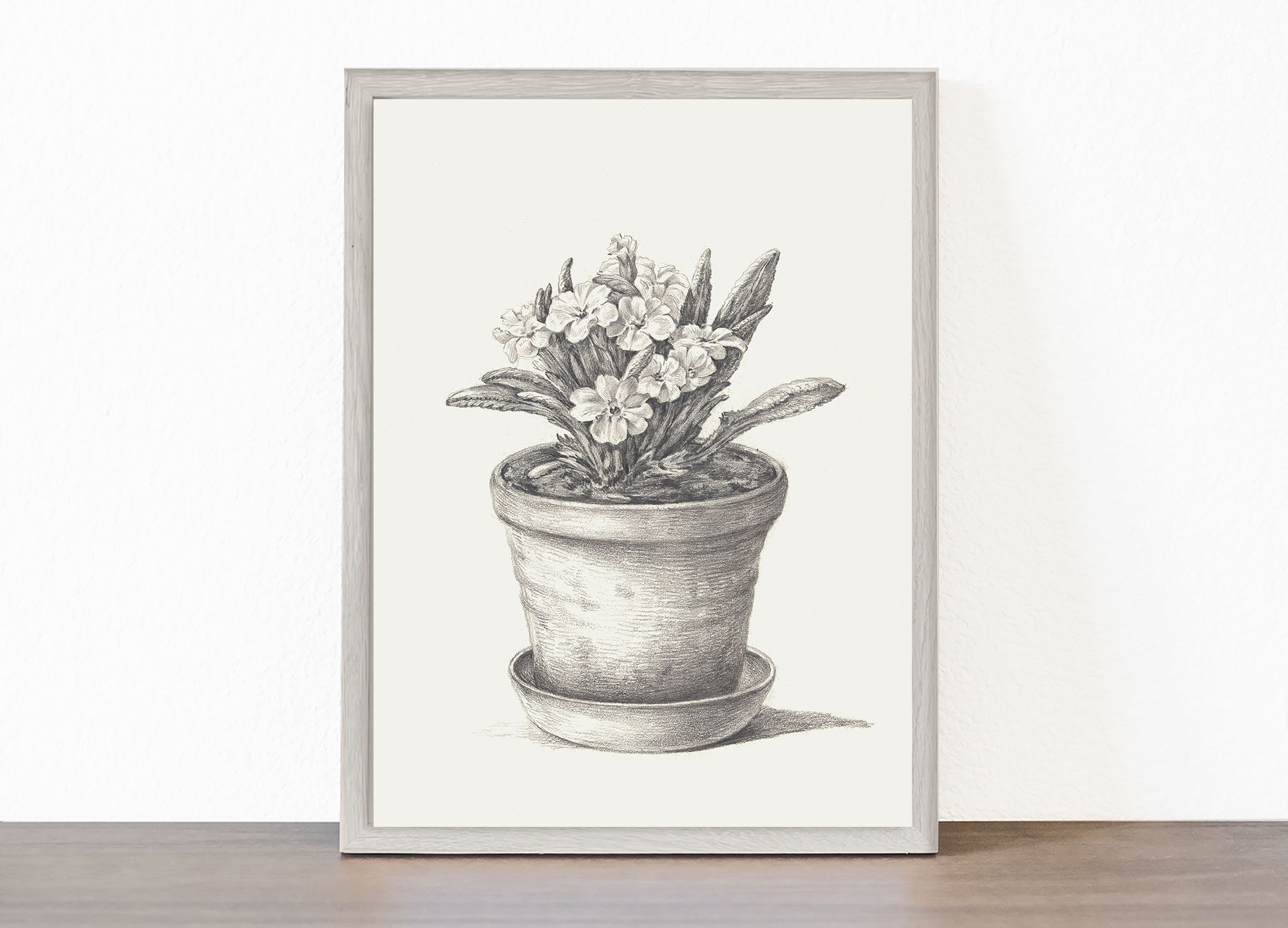 Pencil Drawing Of Flower Pot