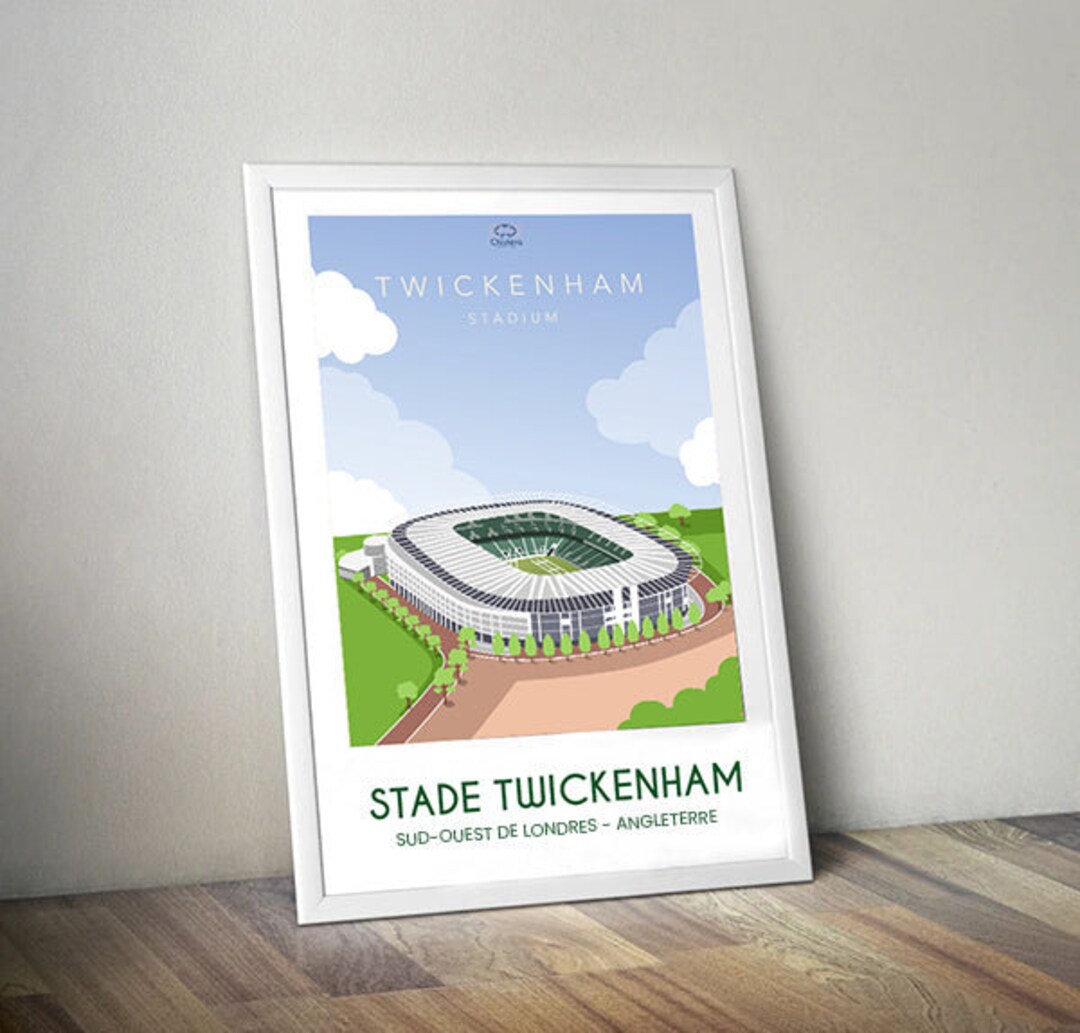 TWICKENHAM Stadium Poster - Etsy