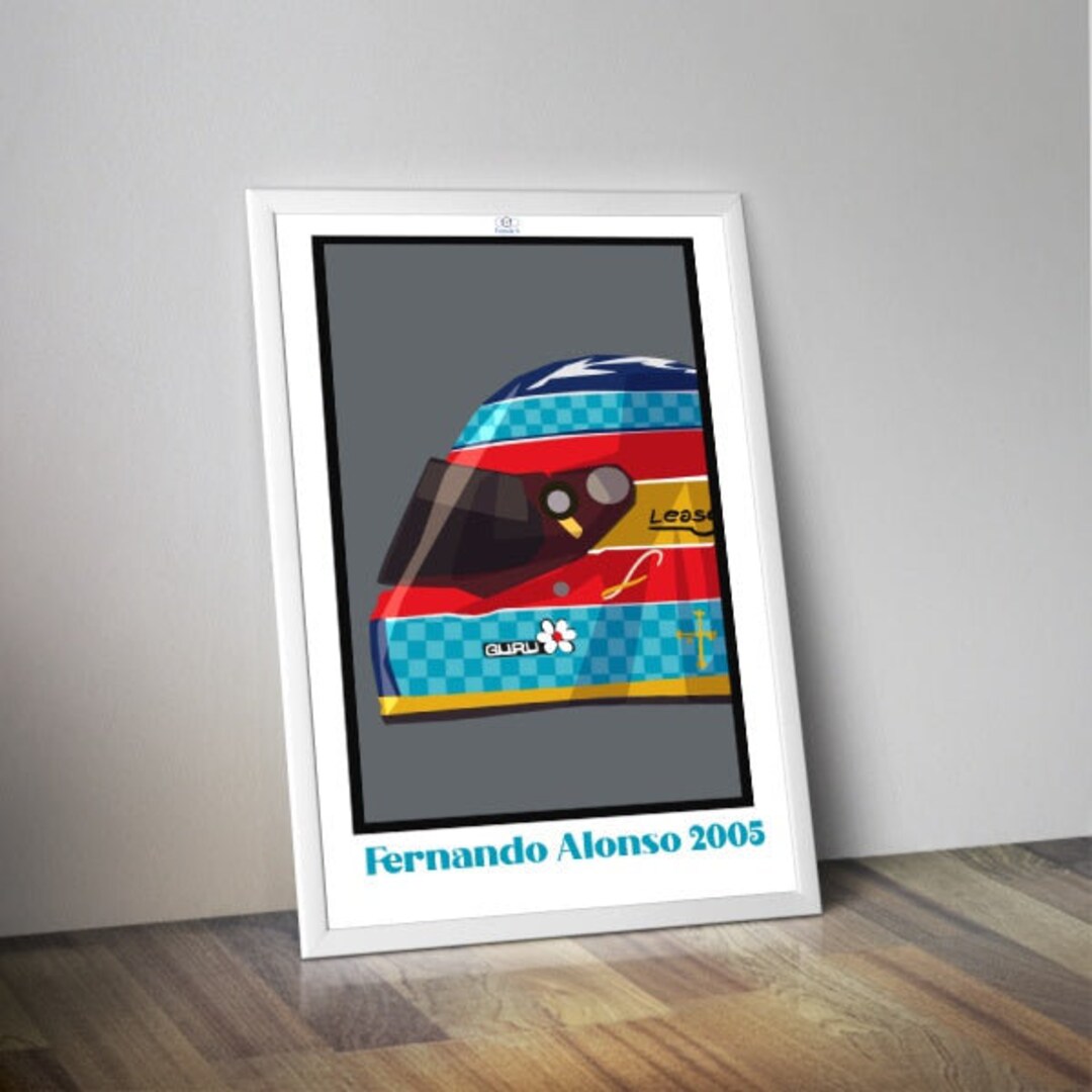 Fernando ALONSO 2005 Helmet Poster - Etsy