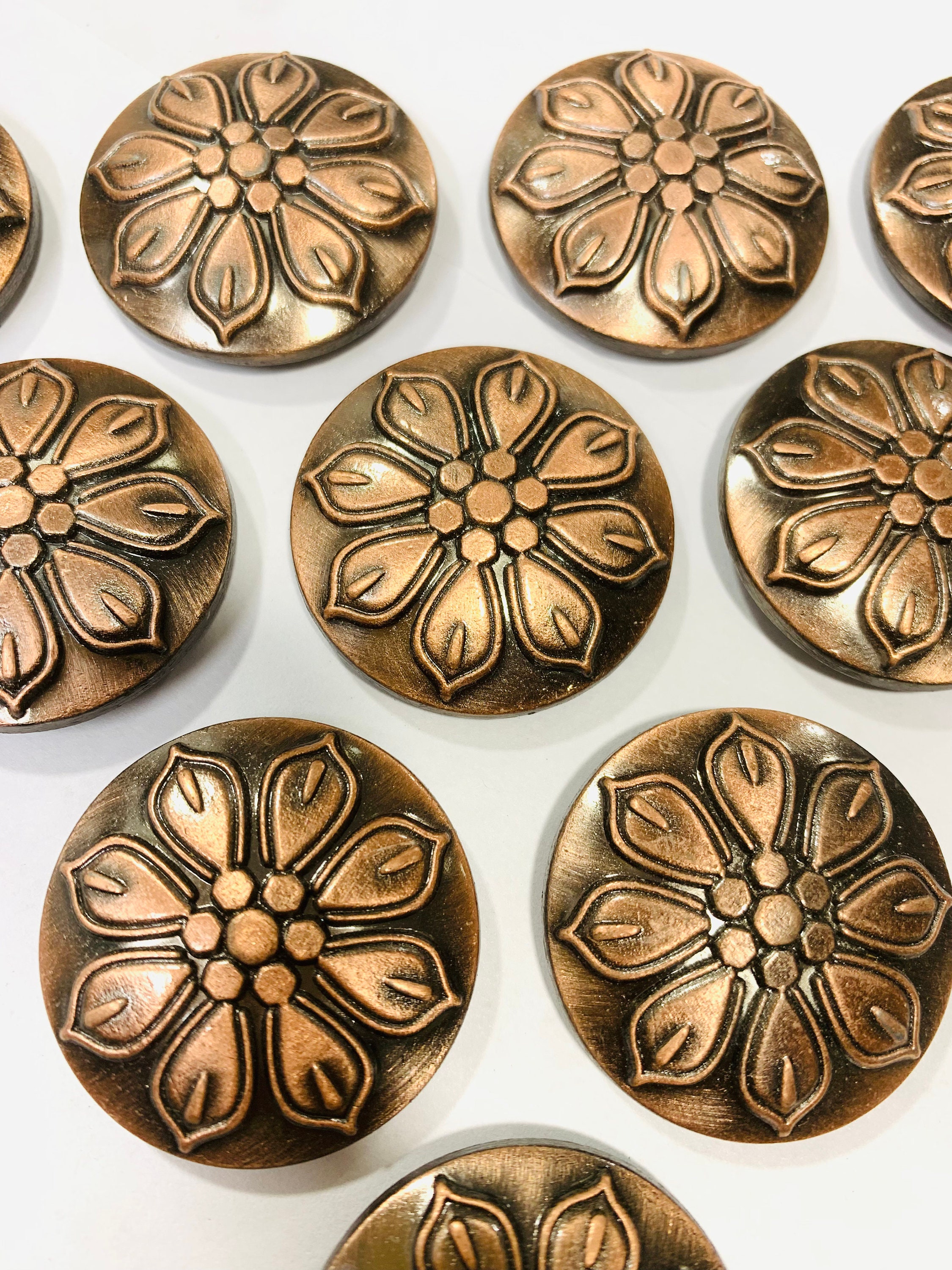 Customize With Style: Set of 10 Metal Conchos for Belts, Leathercraft ...