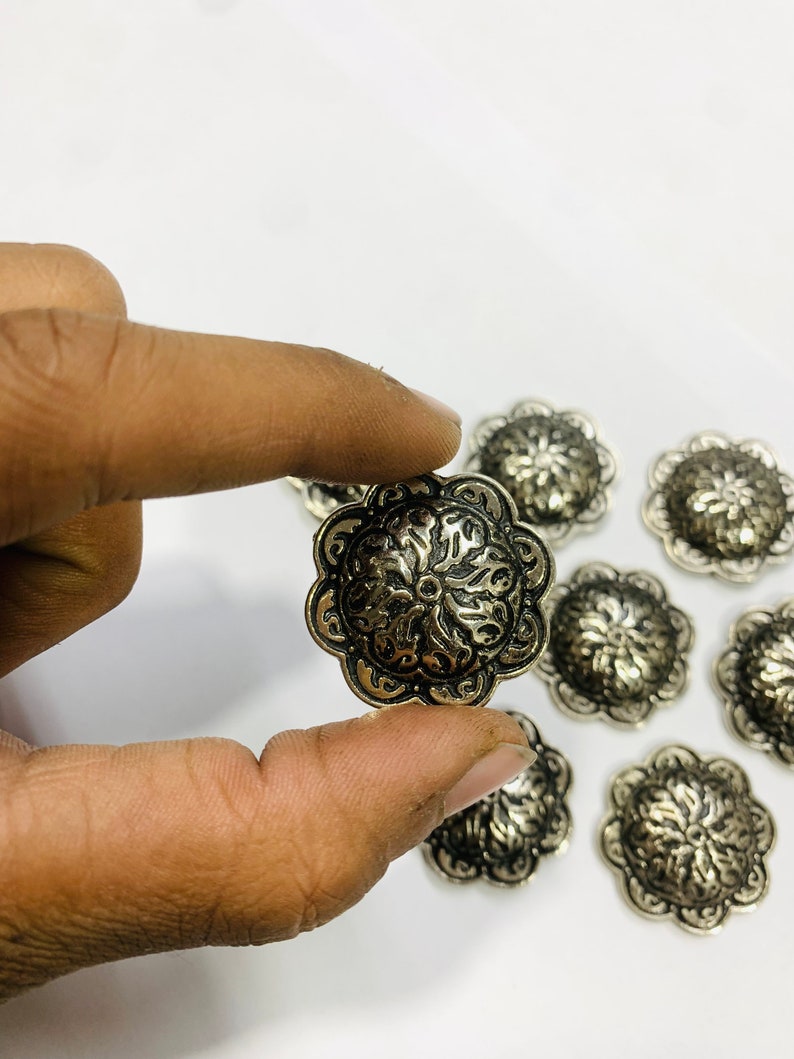 Rodeo Elegance: 10-piece Concho Collection Metal Embellishments for ...