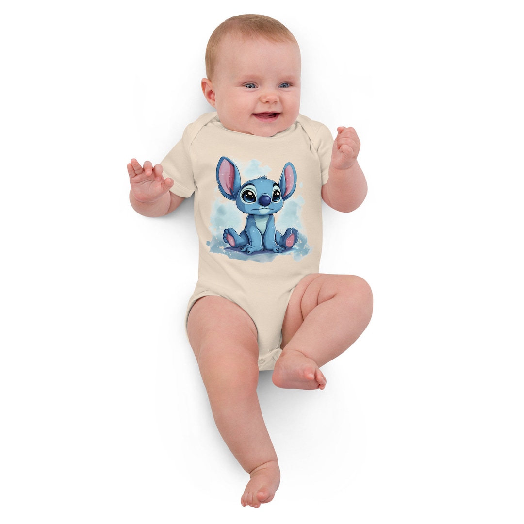 Baby Stitch From Lilo and Stitch Organic Cotton Baby Bodysuit - Etsy