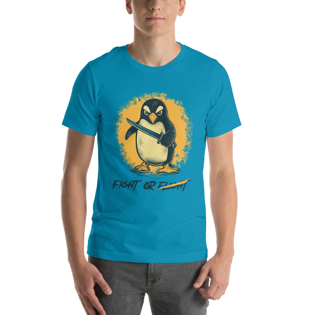 Adorable Warrior Penguin Fight or Flight - Etsy