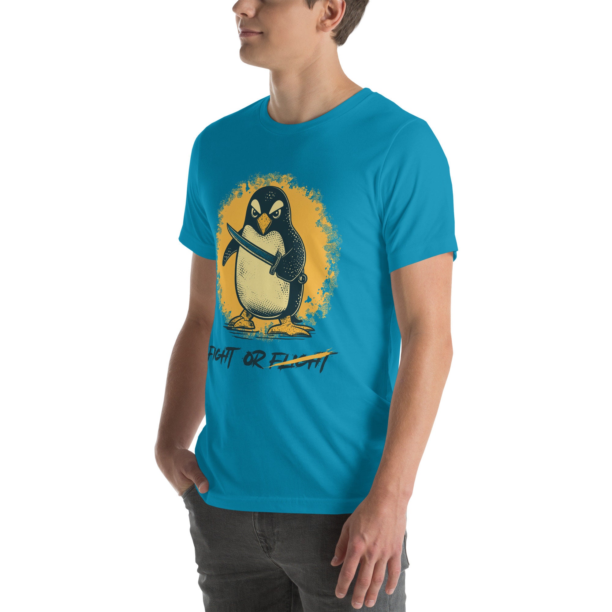 Adorable Warrior Penguin Fight or Flight - Etsy