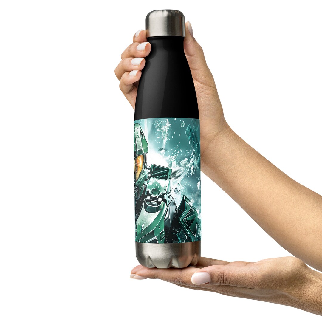 Master Chief Halo Graphic Water Bottle - Etsy
