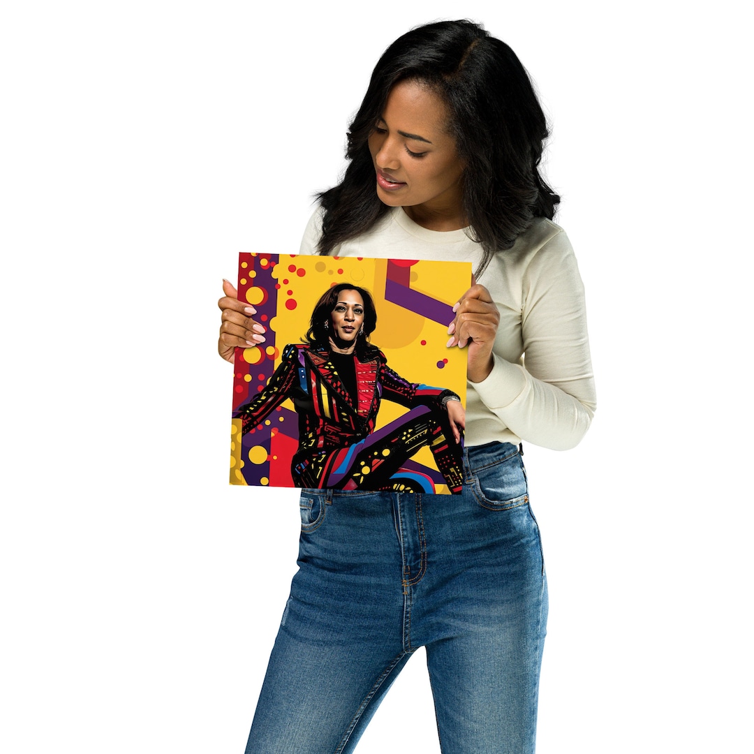 Kamala Harris Presidential Art Poster Bold Campaign Portrait Print ...