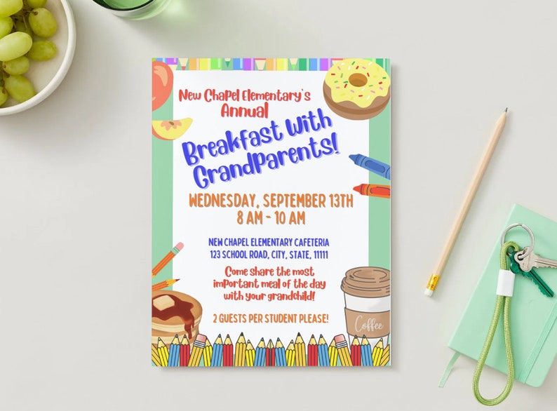 Grandparent Day Flyer, School Grandparents Day, Grandparents Day ...