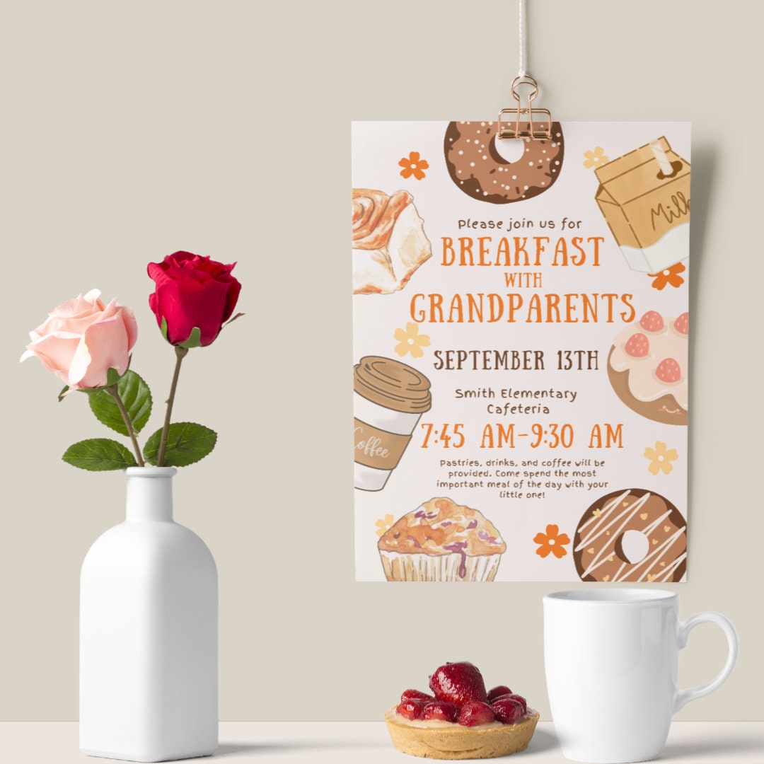 Grandparent Day Flyer, School Grandparents Day, Grandparents Day ...