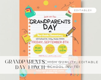Grandparent Day Flyer, School Grandparents Day, Grandparents Day ...