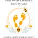 Grandparents Day Handprint Art Craft, Bee Handprint, How Sweet It Is ...