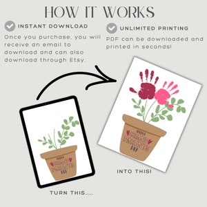 Grandparents Day Handprint Art Craft, Printable, Handprint Art, Toddler ...