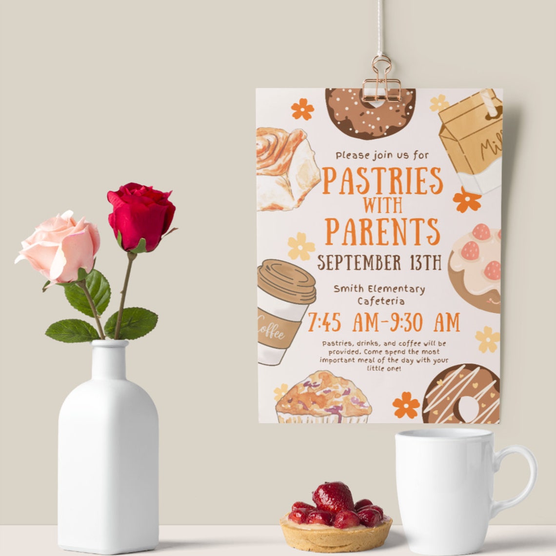 Pastries With Parents, School Parents Day, Parents Breakfast, School ...