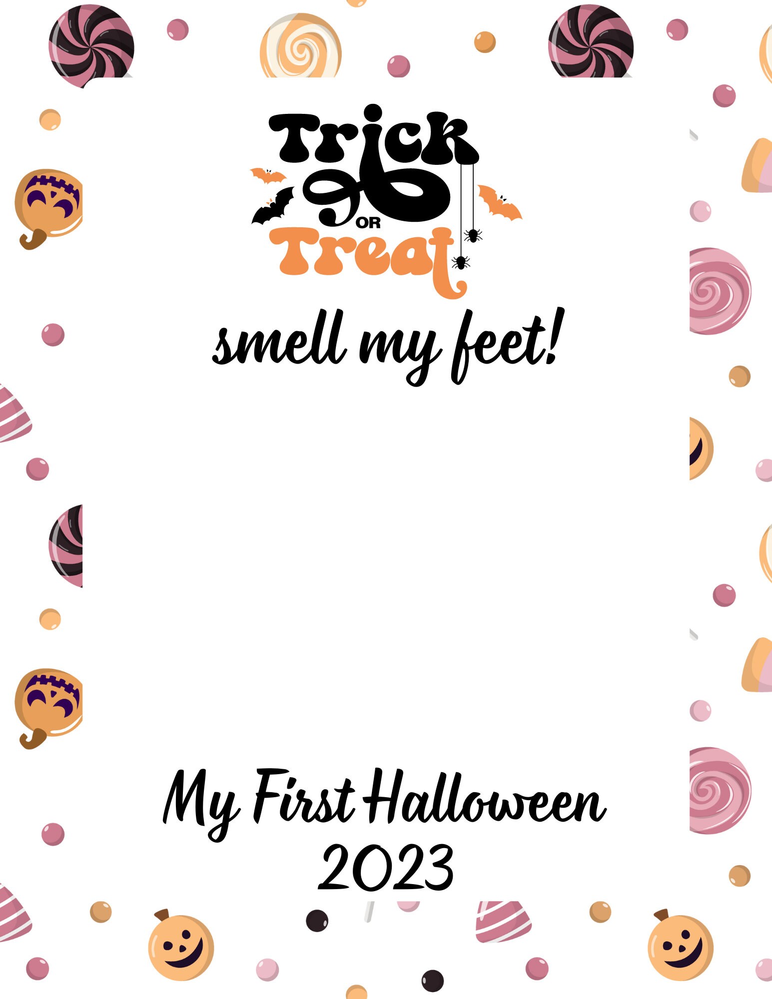Trick or Treat Smell My Feet, Handprint Art, Fall Handprint, Halloween ...