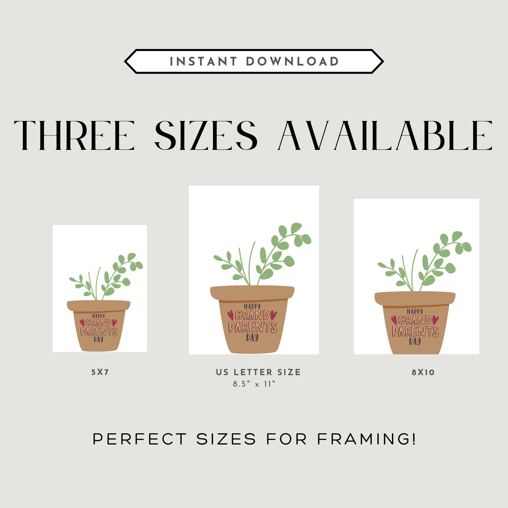 Grandparents Day Handprint Art Craft, Printable, Handprint Art, Toddler ...