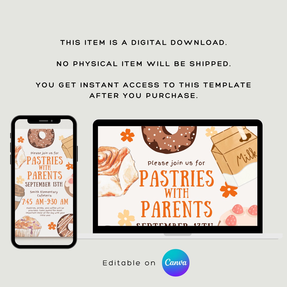 Pastries With Parents, School Parents Day, Parents Breakfast, School ...