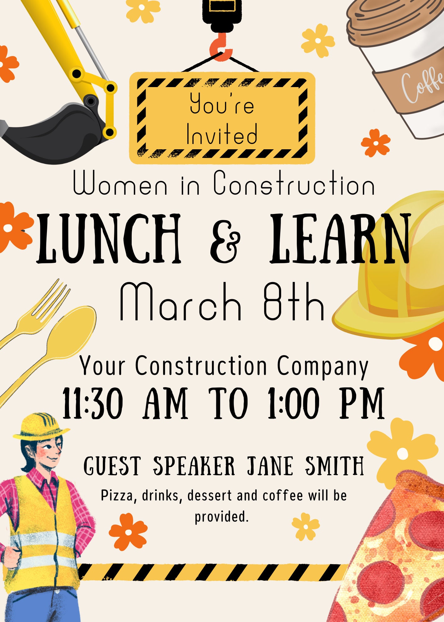 Women in Construction, Lunch and Learn, WIC Invitation, WIC Week, Women ...