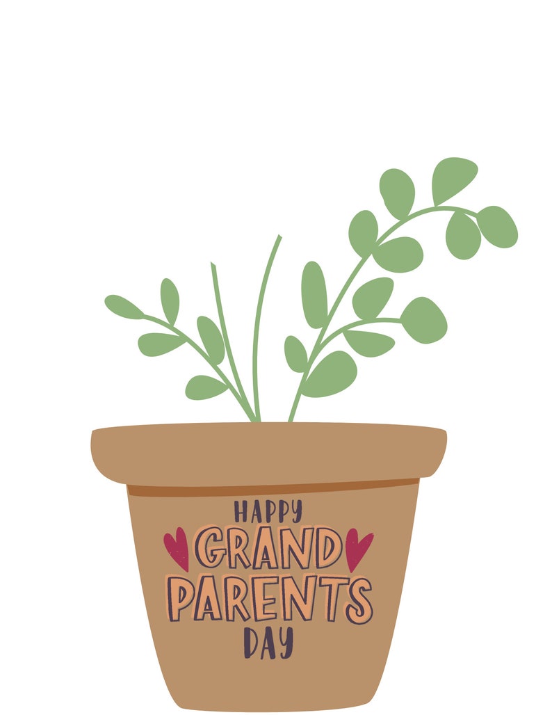 Grandparents Day Handprint Art Craft, Printable, Handprint Art, Toddler ...