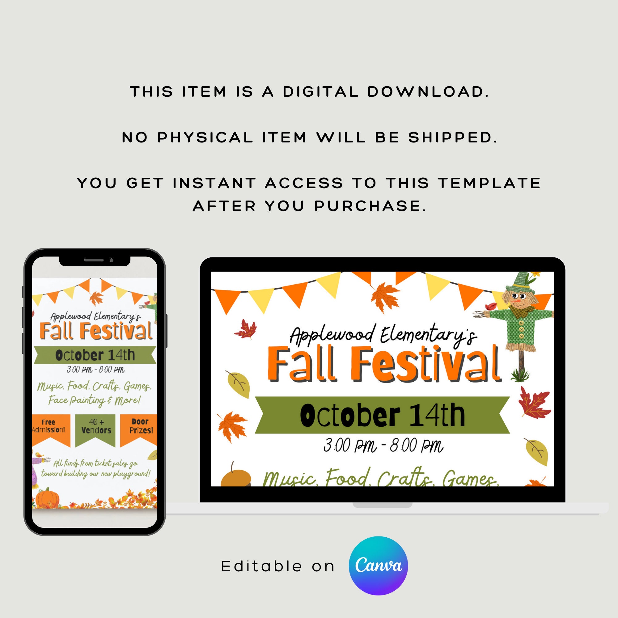 Fall Festival Invitation, Church Fall Festival, Harvest Festival, Fall ...