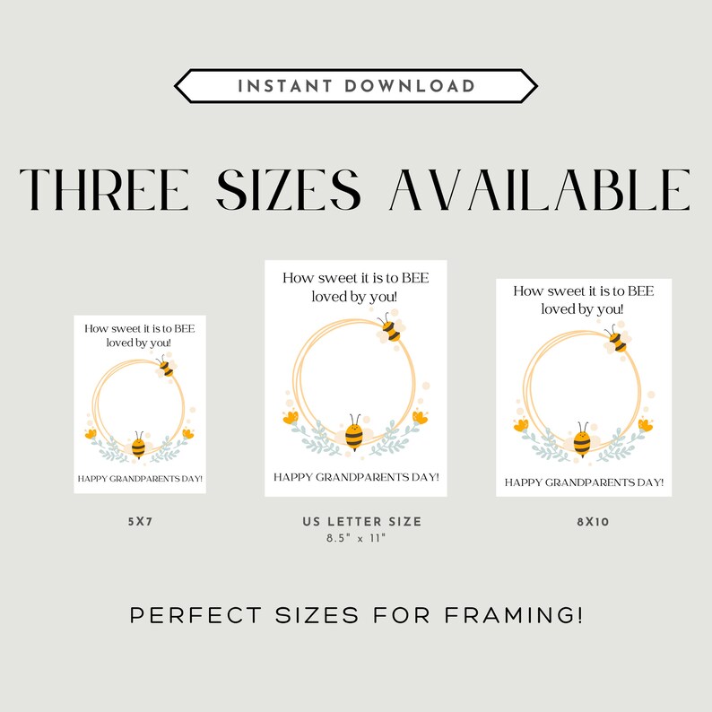 Grandparents Day Handprint Art Craft, Bee Handprint, How Sweet It Is ...