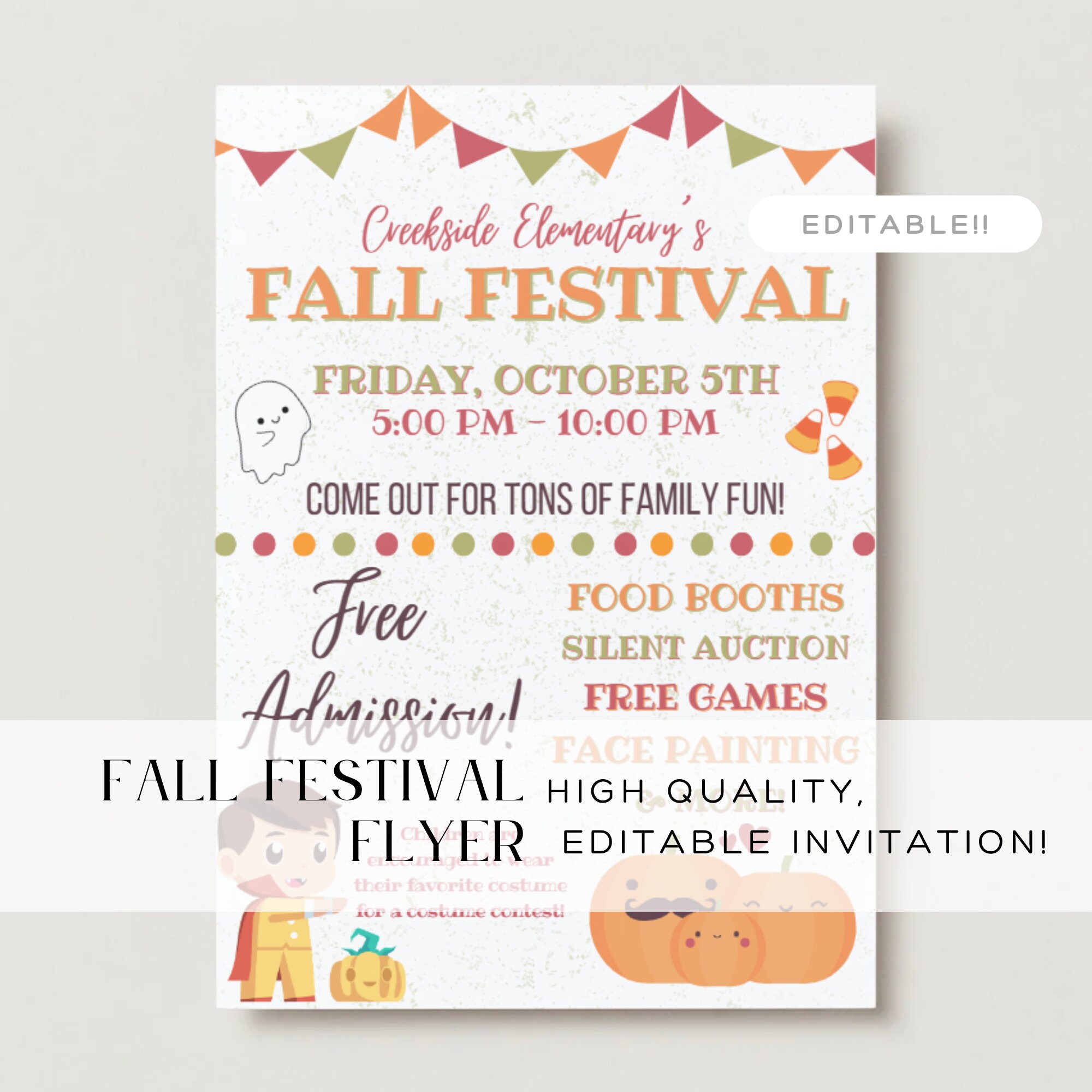 Fall Festival Invitation, Church Fall Festival, Harvest Festival, Fall ...