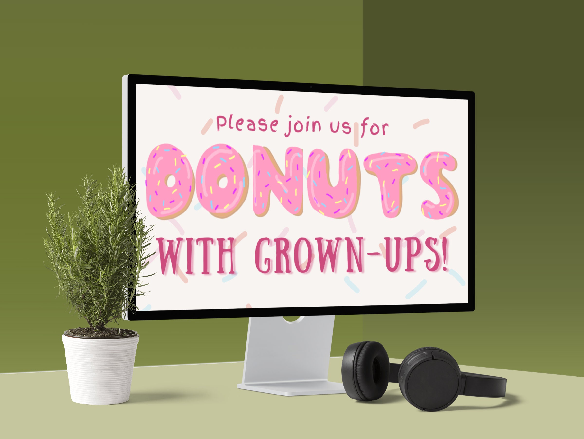 Donuts With Grownups, Pastries With Parents, School Parents Day, School ...