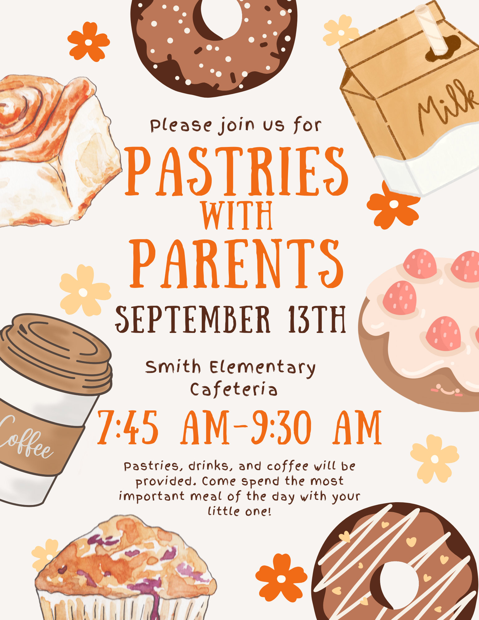 Pastries With Parents, School Parents Day, Parents Breakfast, School ...