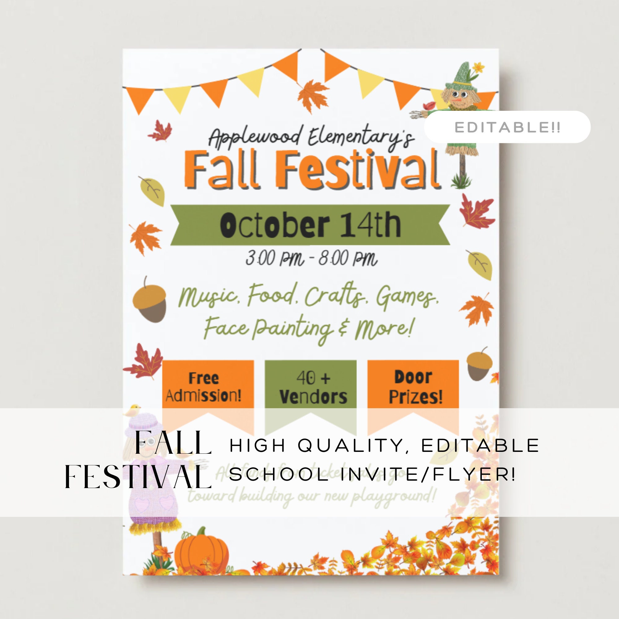 Fall Festival Invitation, Church Fall Festival, Harvest Festival, Fall ...