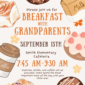 Grandparent Day Flyer, School Grandparents Day, Grandparents Day ...