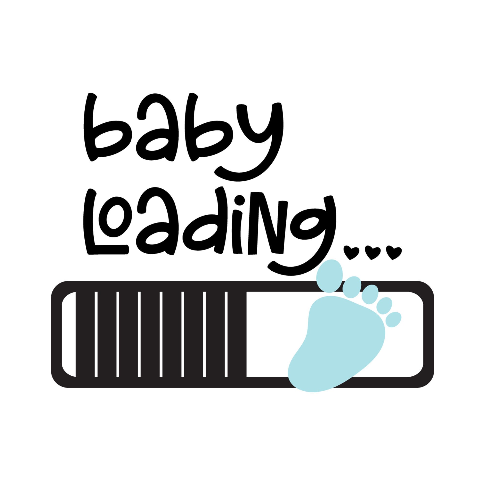 Baby Svg Loading Svg File Set, Stickers SVG Bundle LAYERED Cricut Files ...