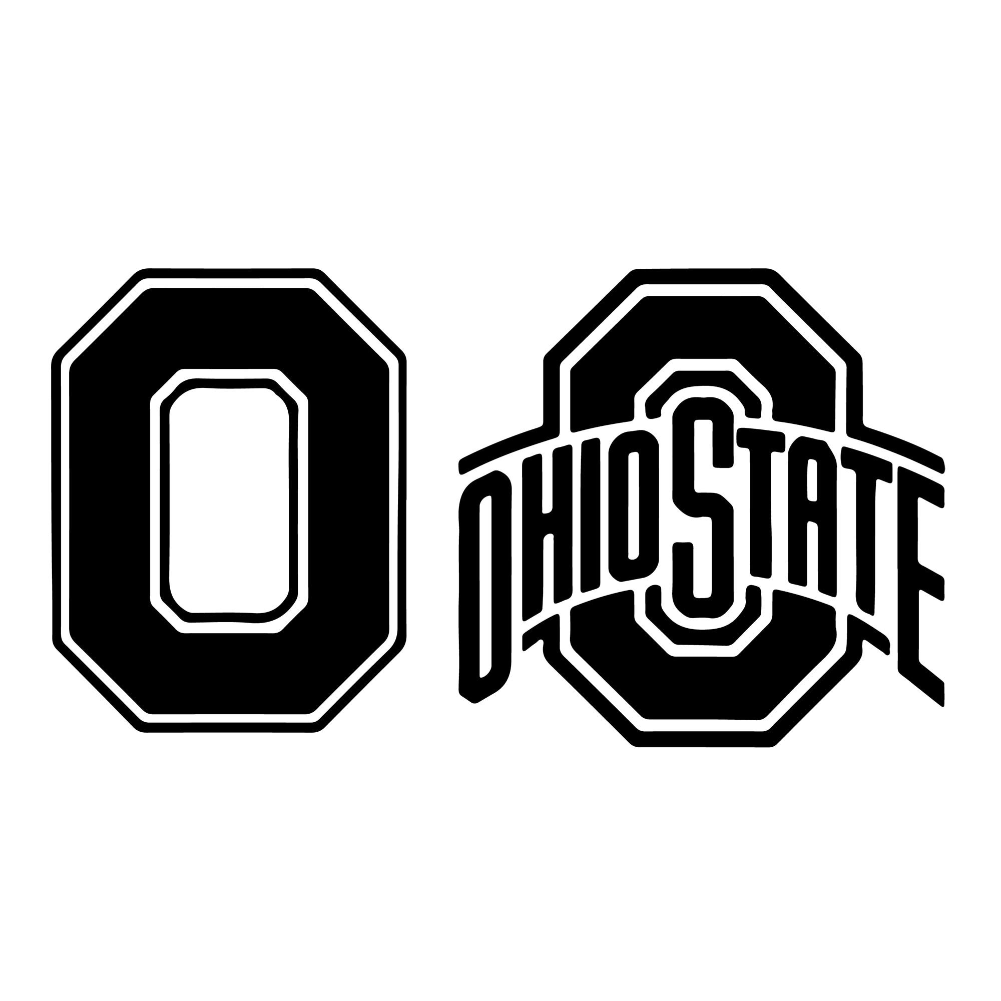 Ohio State Logo Black And White