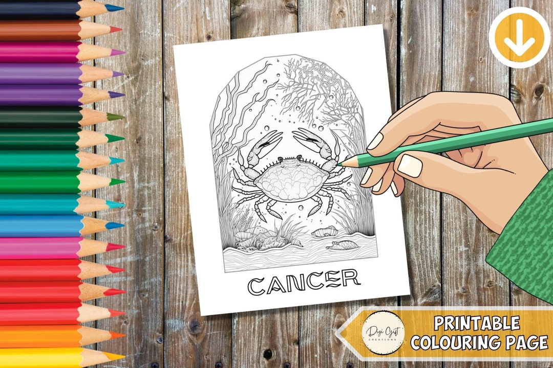 Cancer Coloring Page Cancer Coloring Book Cancer Gift - Etsy