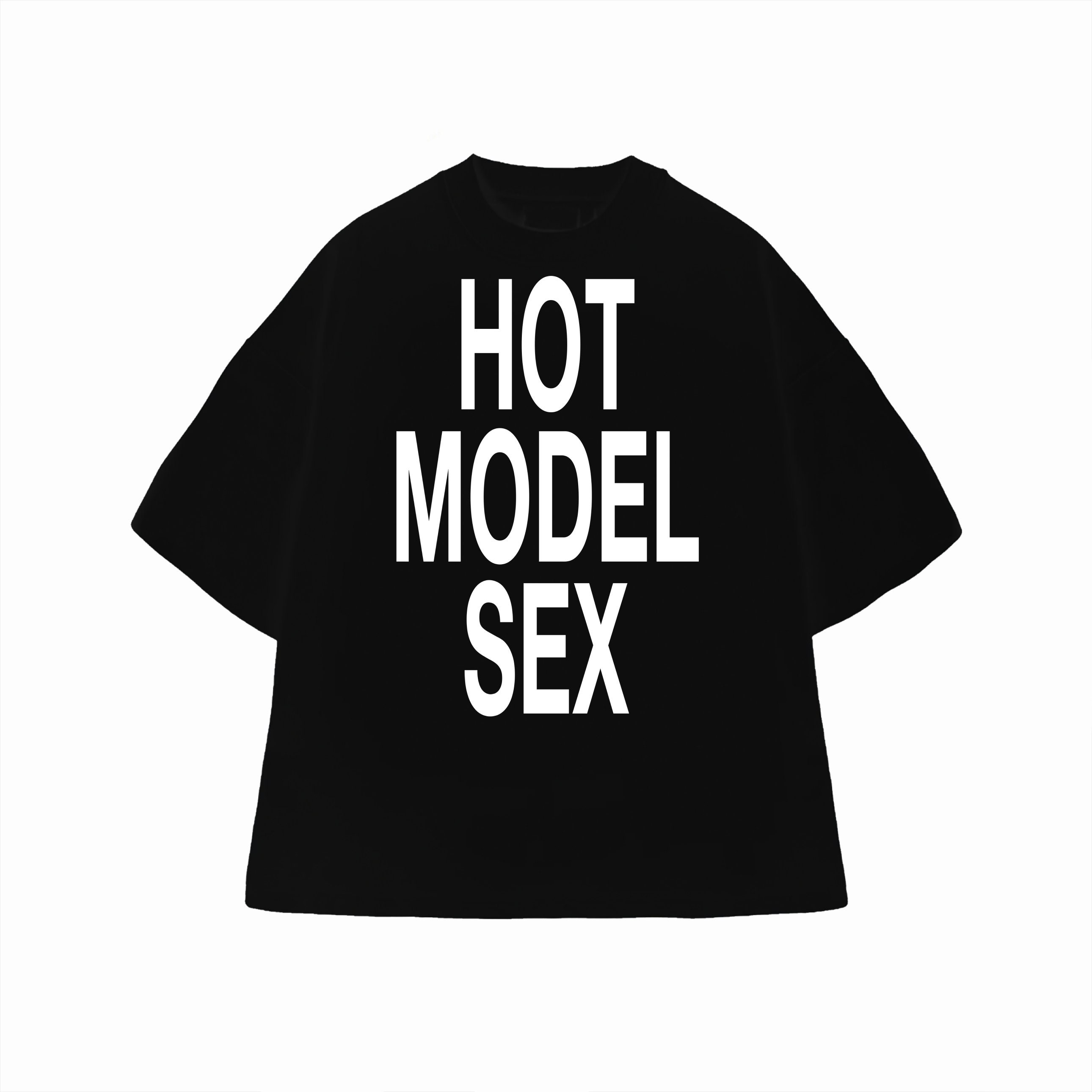 Hot Model Sex Oversized Black White T Shirt Y2k Streetwear Etsy Uk