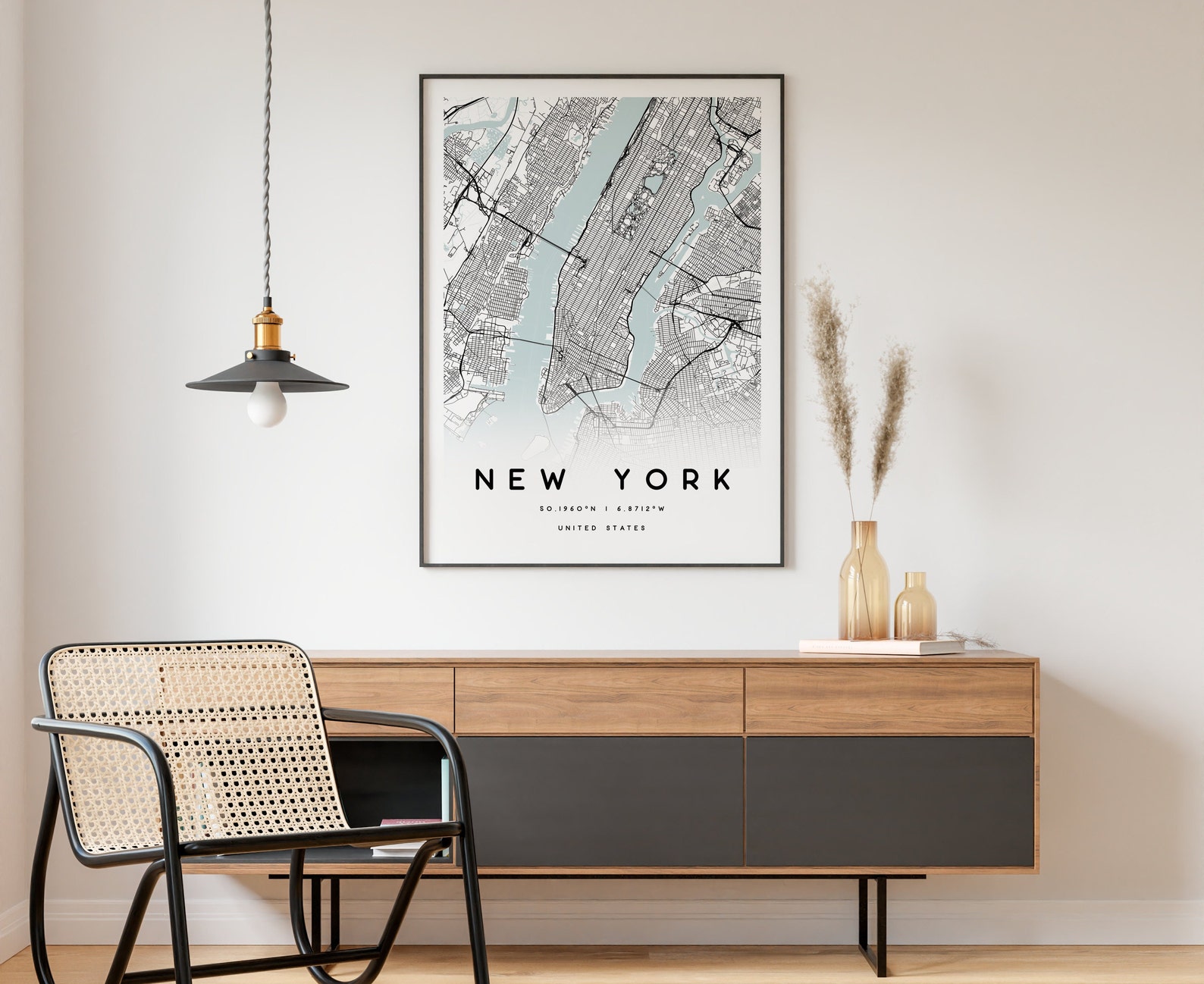 Custom City Street Map Poster Custom City Map Art Print and Frame ...