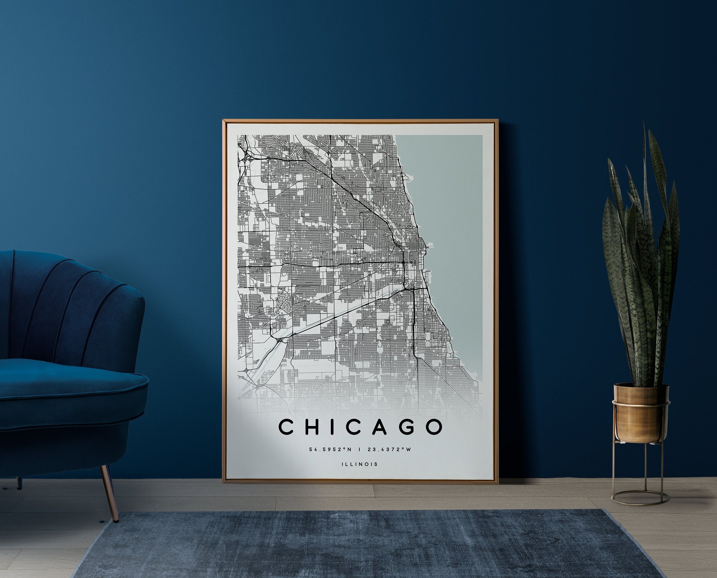 Custom City Street Map Poster Custom City Map Art Print and Frame ...