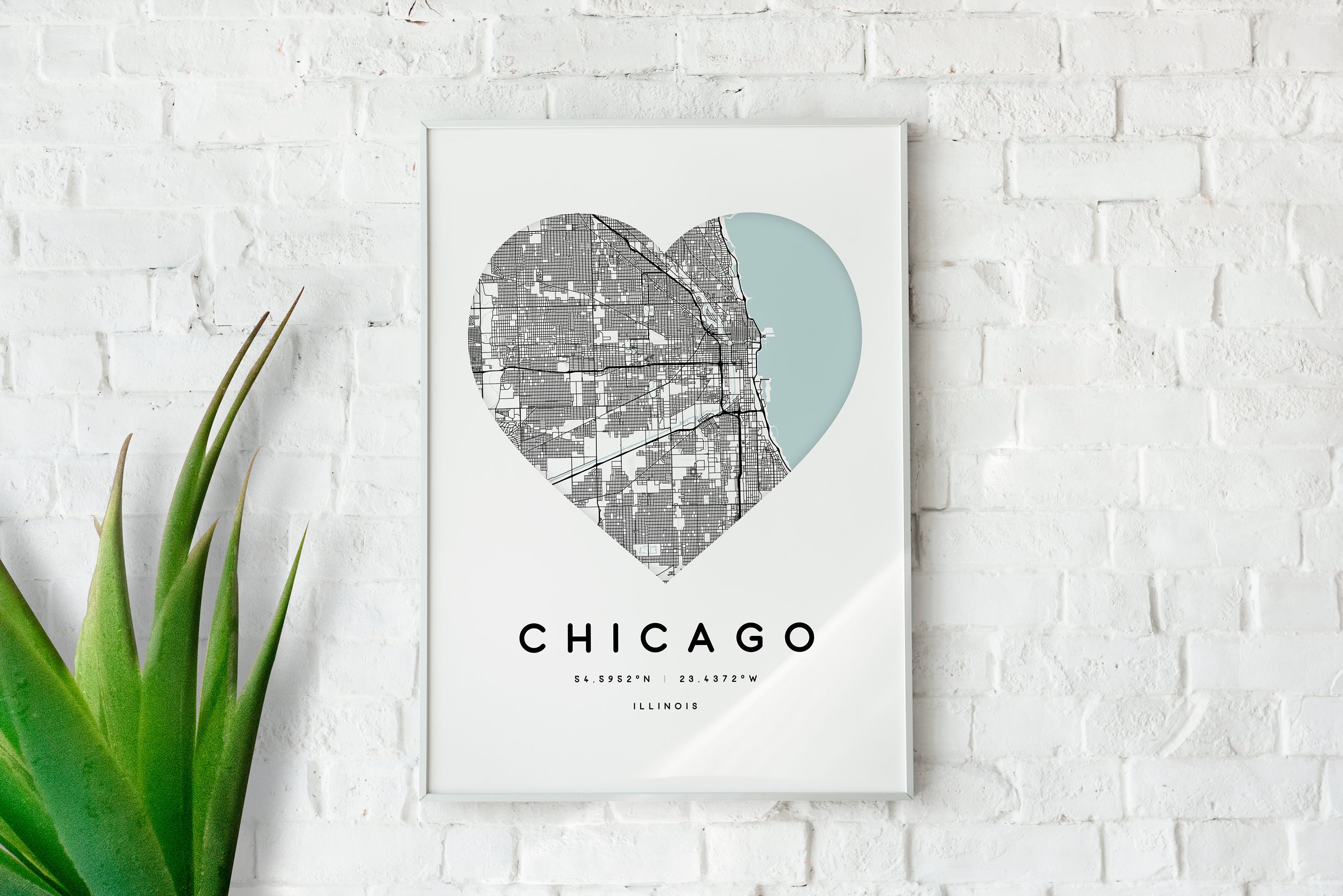 Custom City Street Map Poster Art Print and Frame Personalized Gift for ...