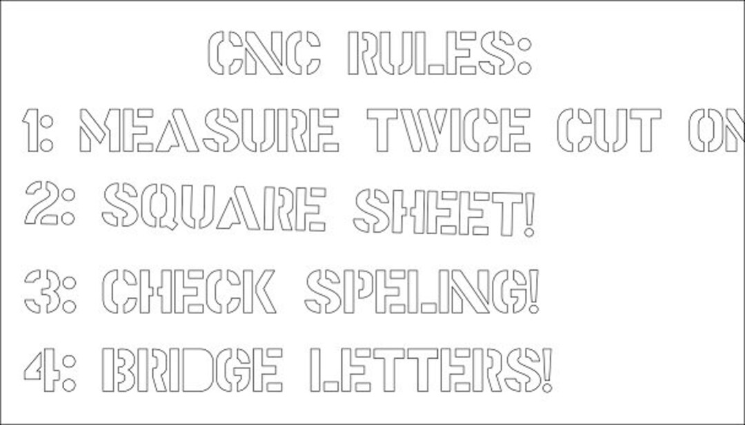CNC Plasma Rules Sign Funny .DXF .SVG - Etsy