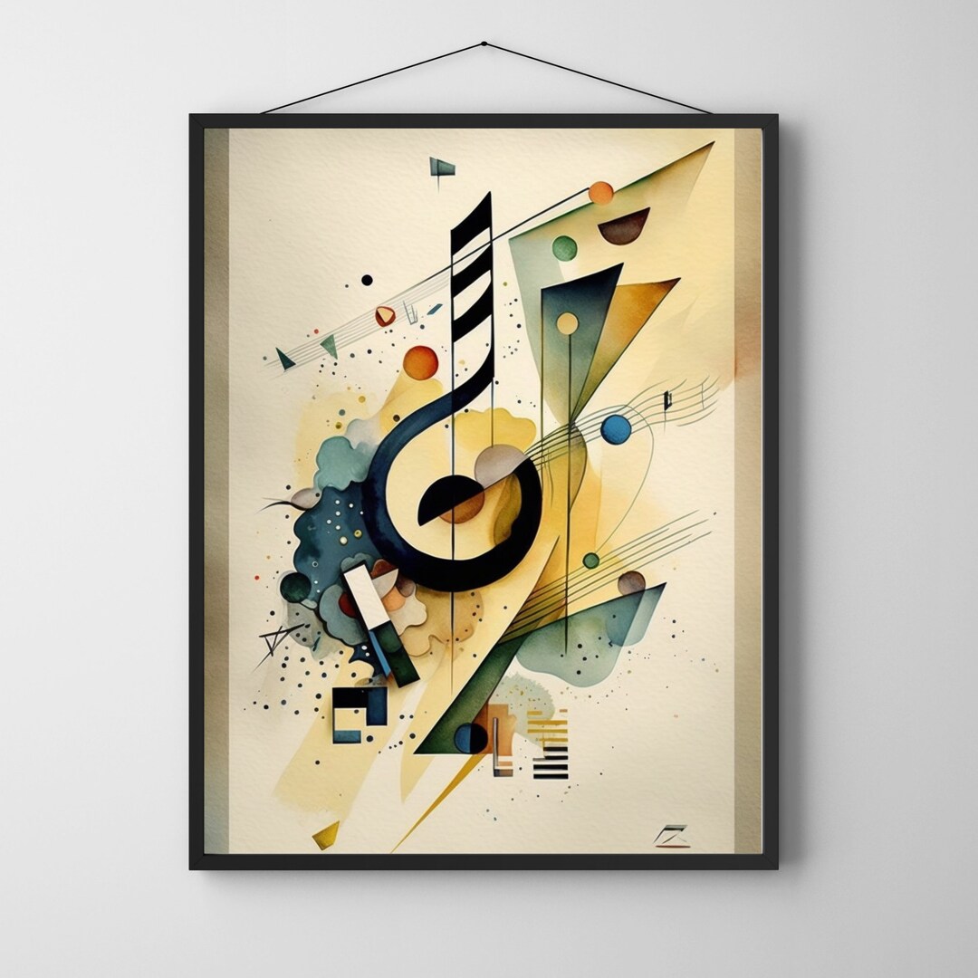 Formas geométricas en acuarela, Shape Symphony, Home Decor, Art Decor ...