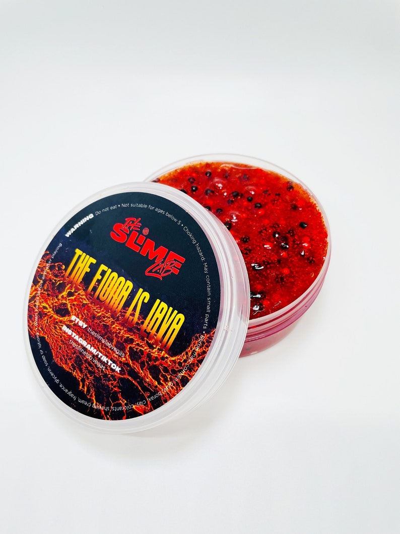 The Floor is Lava Lava Stretchy/crunchy Slime Scented Boys Slime - Etsy