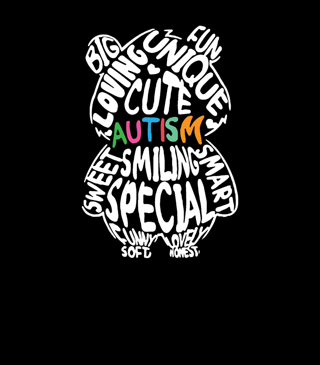 Autism Baby Bear Design Digital Download Png. - Etsy