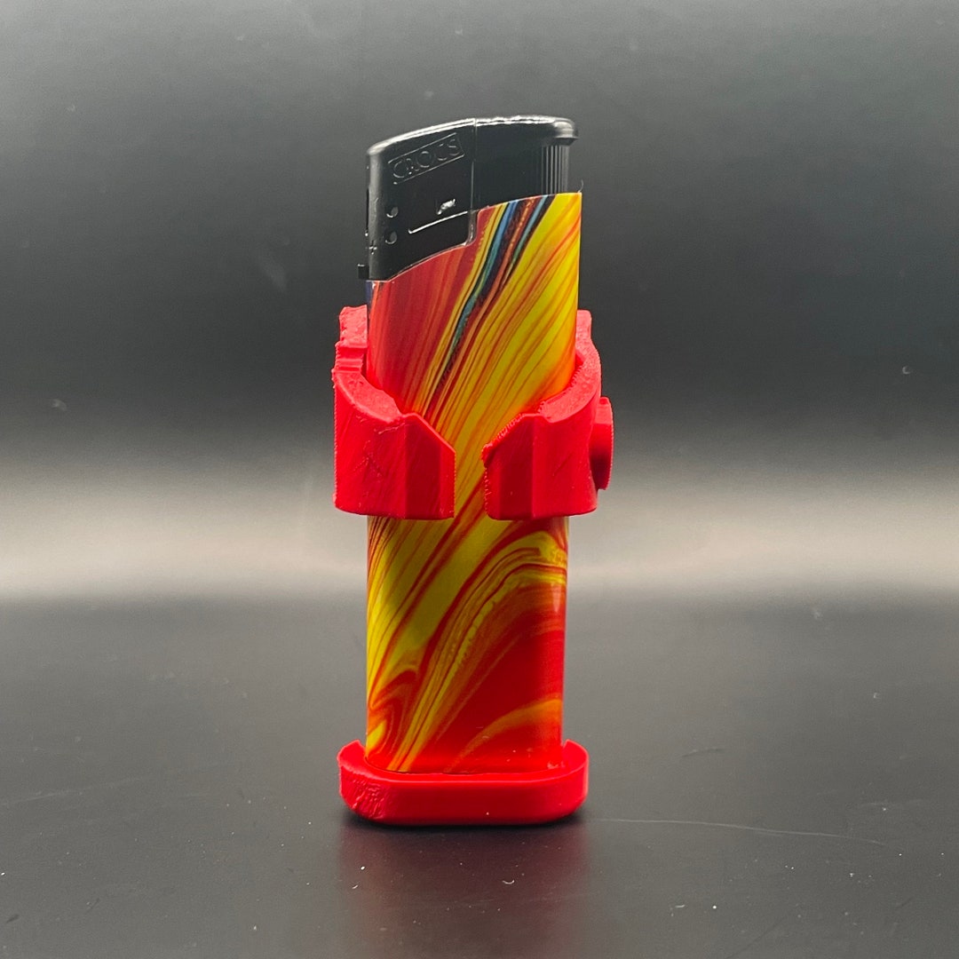 3D Printed Magnetic Lighter Jacket V3 Bic Clipper more Lighter Holder ...