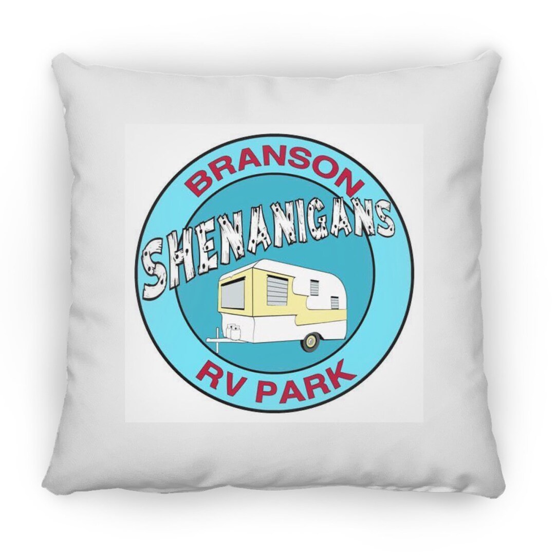 Pillow Logo of Branson Shenanigans RV Park Medium Square - Etsy