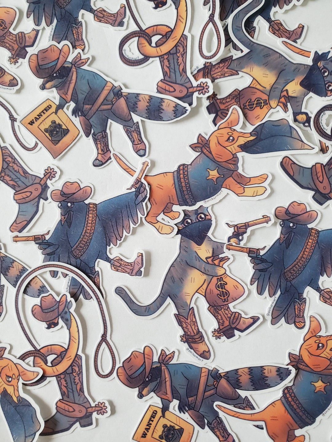 Cowboy Critter Sticker Pack Laptop, Phone, Water Bottle, Tumbler & More ...