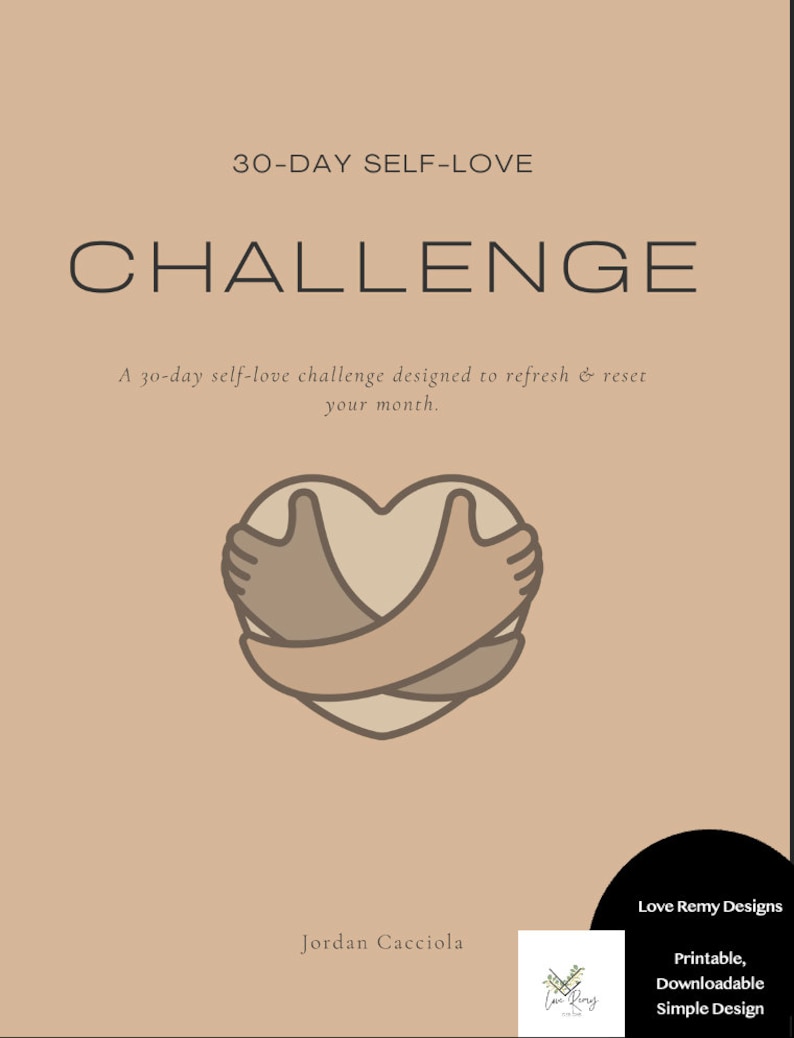 Self Love Challenge Printable Instant Download - Etsy