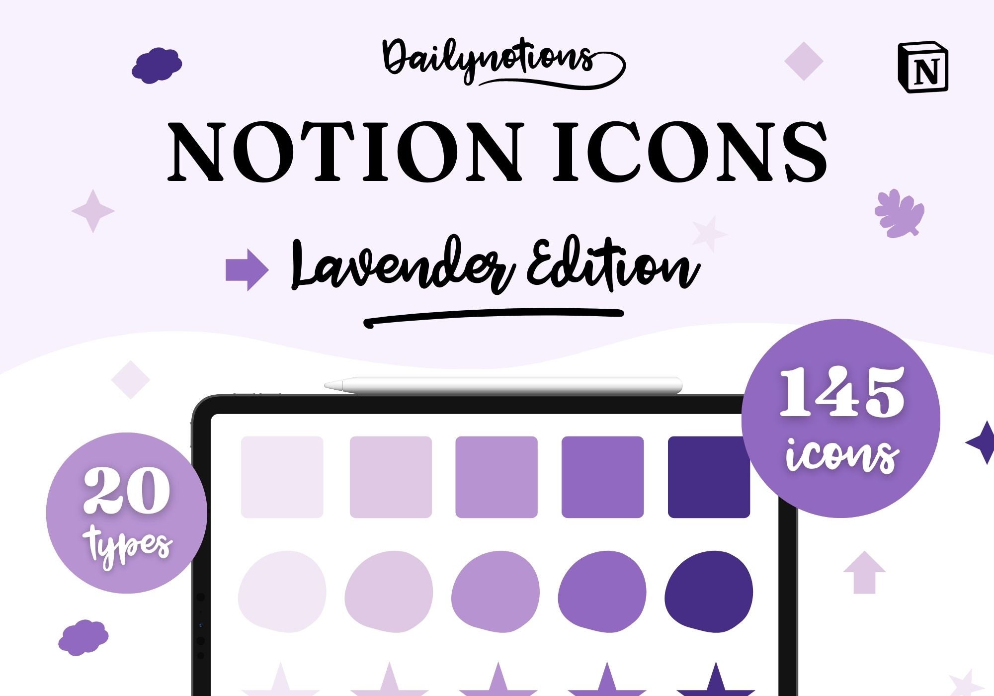 Buy Notion Icons Purple Notion Icons Aesthetic Notion Icons Online in ...