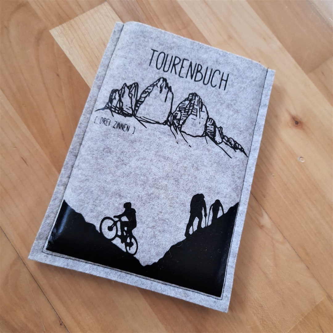 Tour Book Cover three Peaks incl. Notebook Real Sheep's Wool Felt ...